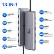 Lionwei 13 in 1 USB C to Hdmi Adapter Hub - 10 Gbps